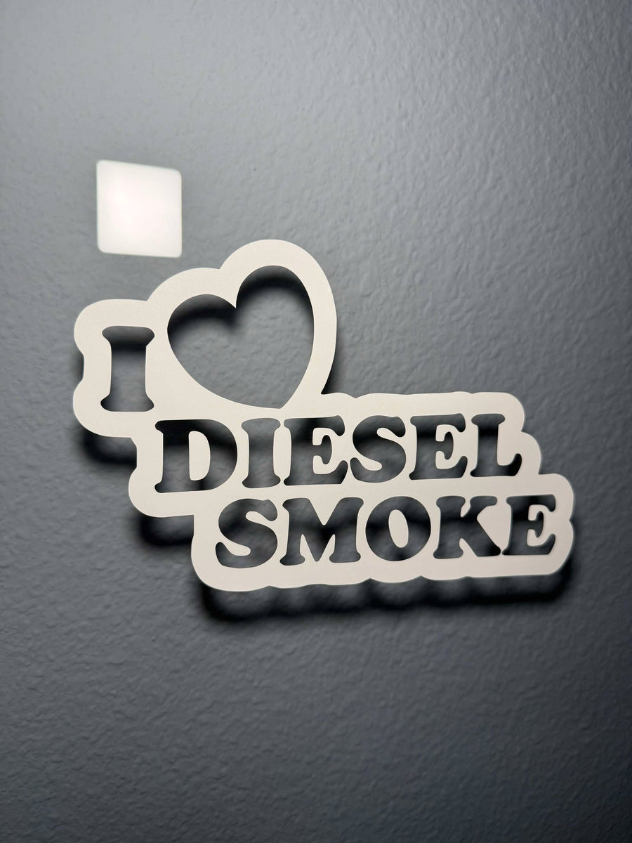 I Love Diesel Smoke Decal – Luckless Outfitters