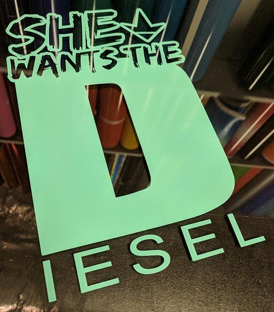 She Wants the Diesel Tiffany Blue Decal – Luckless Outfitters